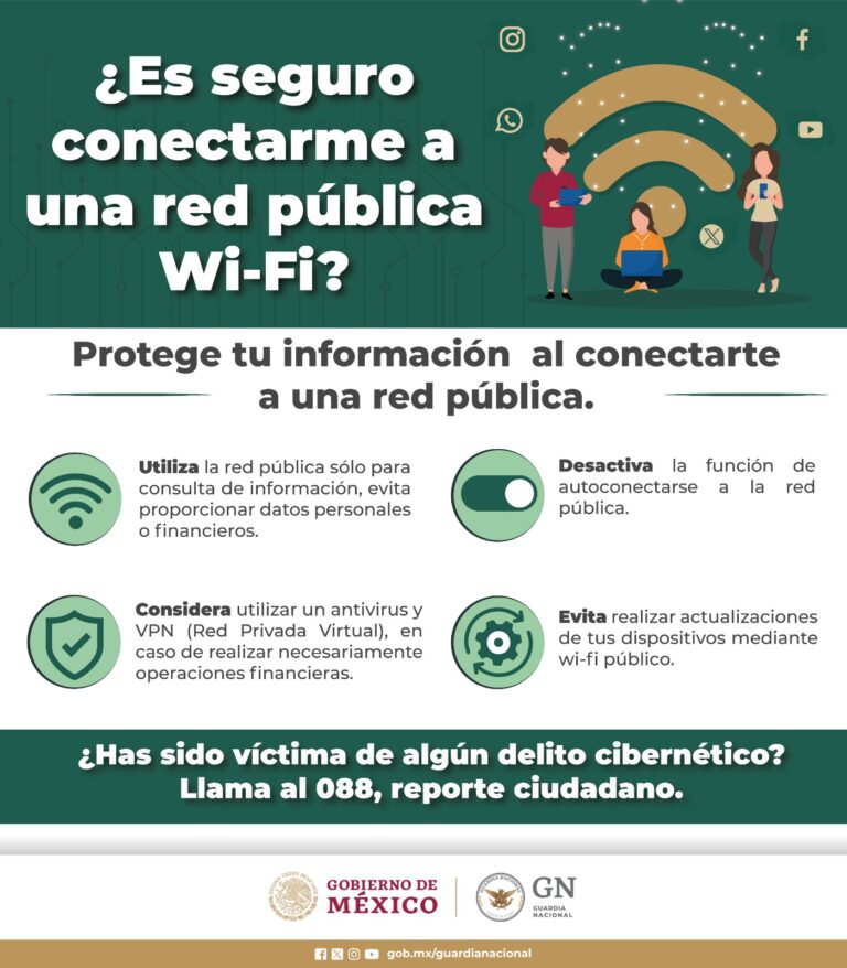 ¿Es seguro conectarme a una red pública wifi? - Tips